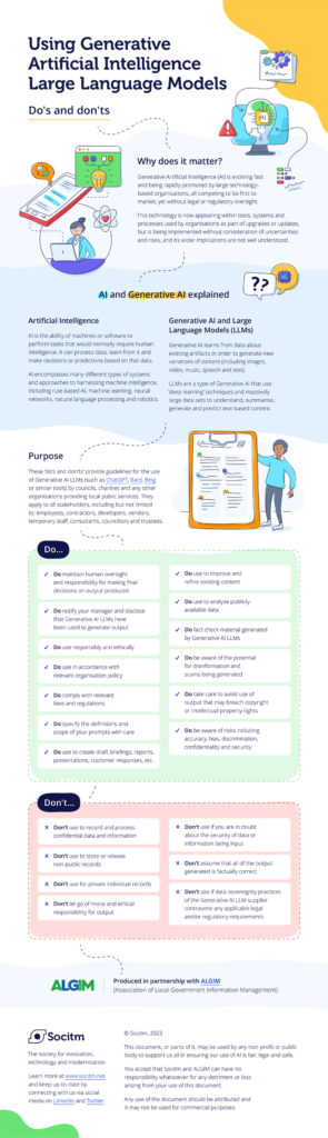 Using Generative Artificial Intelligence Large Language Models - Do's ...